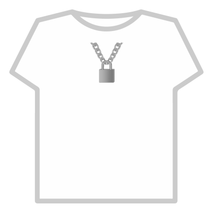 Silver Padlock Necklace Shorter Chain⛓ - Roblox